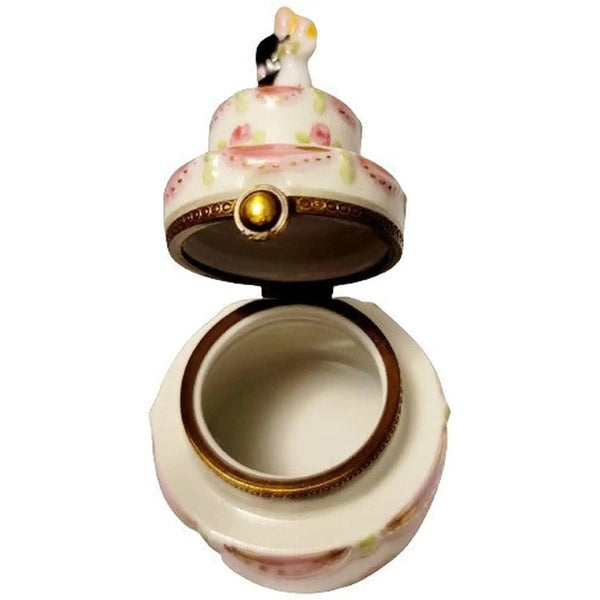 Blond Bride And Groom Limoges Box For Weddings