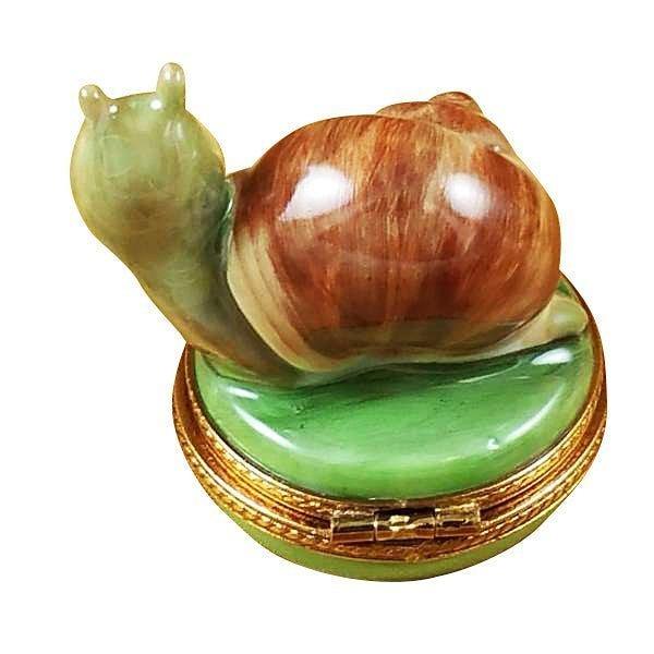 Charming Escargot Snail Limoges Box for Collectors